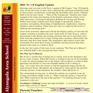 Territory Stories - Alyangula Area School newsletter.