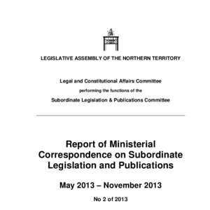 Territory Stories - Legal and Constitutional Affairs Committee ...