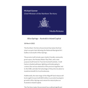 Territory Stories - Alice Springs- Australia's inland capital